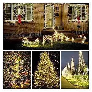 LIUPENGWEI Fairy String Lights，LED Rope Lights with 8 Lighting Modes, Perfect for Home, Garden, Bedroom, Christmas, Wedding, Party Decoration Lamp Garden Ghost Light