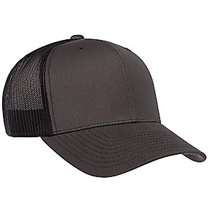 Yupoong YP Classics Retro Trucker Cap, Charcoal/Black, OSFA