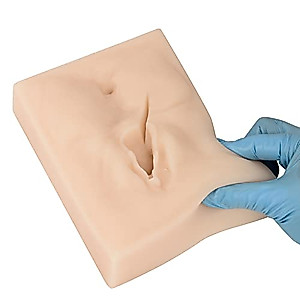 Female Vulva Incision Perineal Suture Practice Model (Right Cut) Laceration/Episiotomy Suture Simulator Practice for Gynecology Teaching to Medical Student, Doctor Training