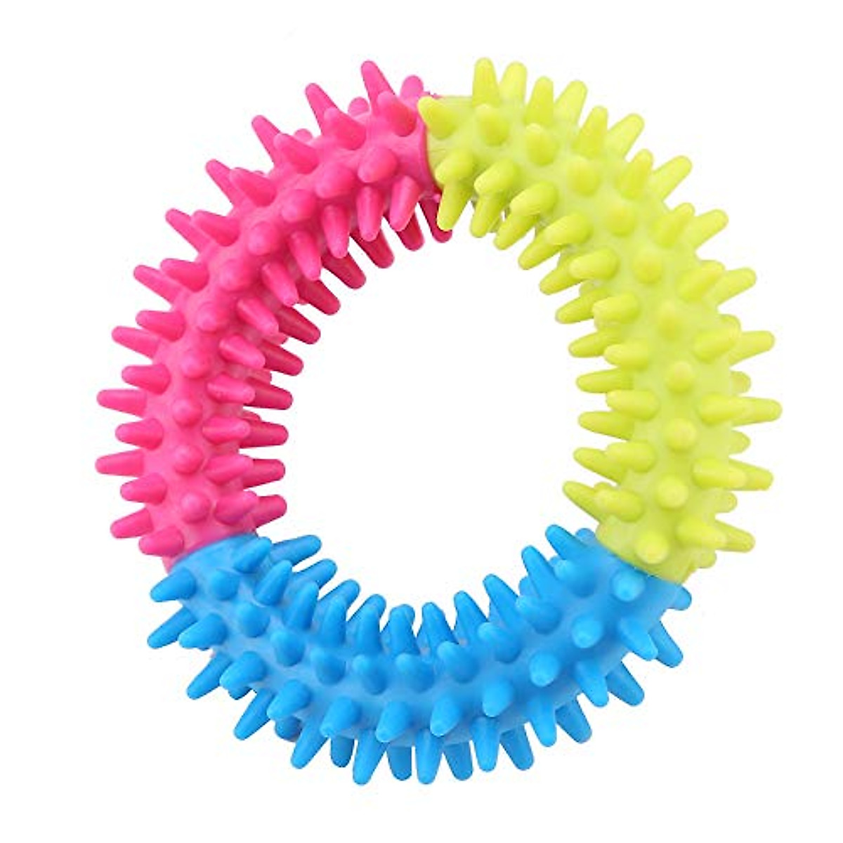 JOROBURO Puppy Teething Chew Toys, Cute Ring Shape Teeth Cleaning Toys, Outdoor Interactive Durable Small Pet Dog Toys Set for Aggressive Chewers Dental Teething Cleaning
