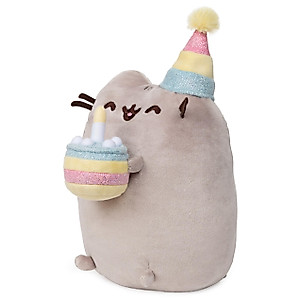 GUND Pusheen Birthday Cake Plush Stuffed Animal Cat, 9.5"