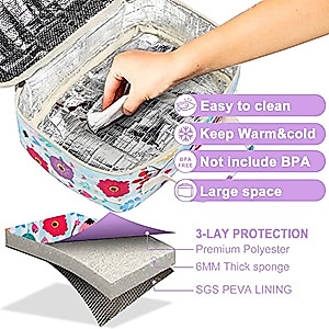 Bluboon Backpack for Girls Kids Preschool Backpack with Lunch Box Kindergarten School Bookbags Set