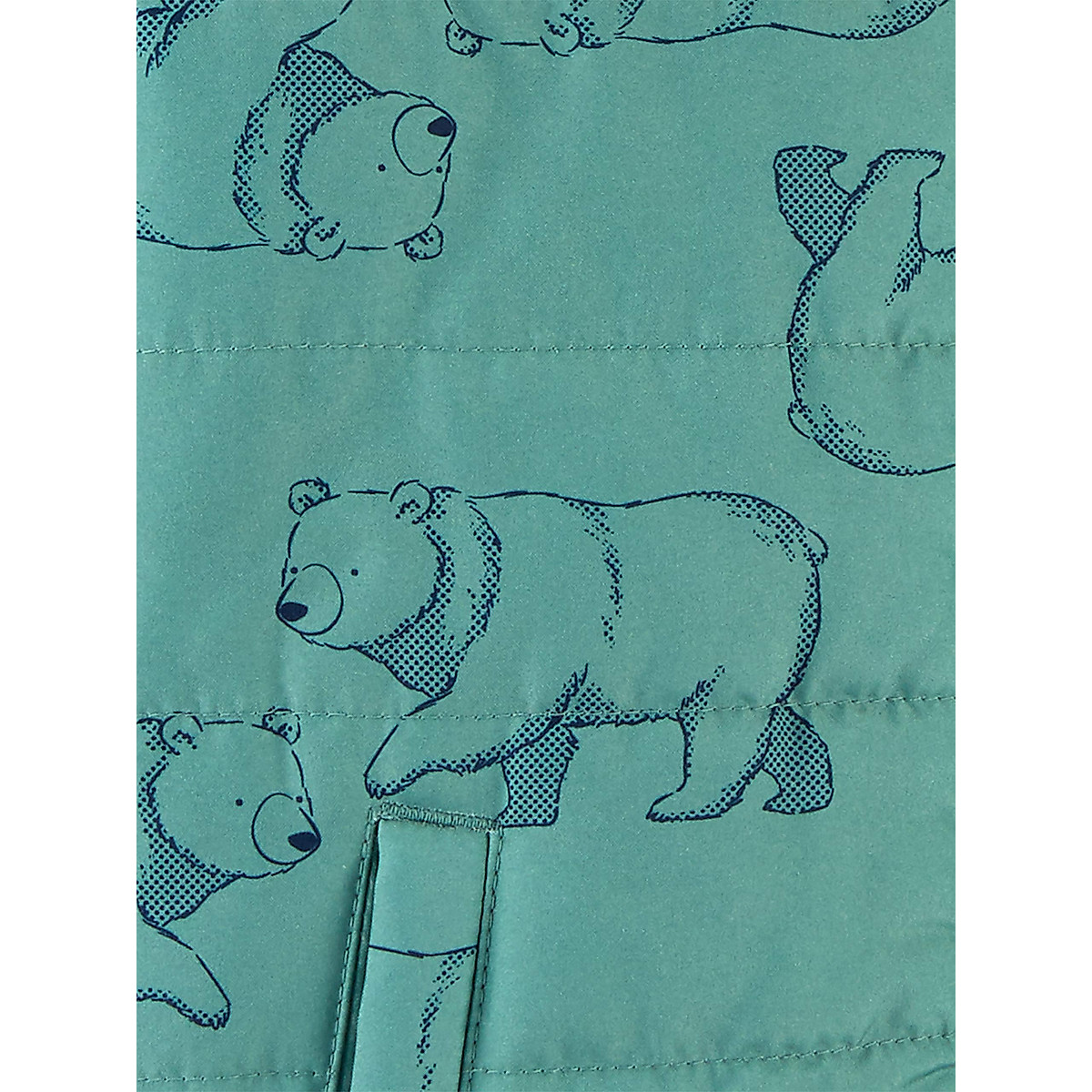 Simple Joys by Carter's Baby Boys' Puffer Jacket, Green Bear, 3T