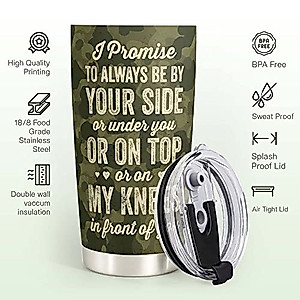 Macorner Valentines Day Gifts for Him - Stainless Steel Tumbler 20oz - Funny Birthday Gift for Husband from Wife & Anniversary Present for Him - Gifts for Men Best Husband - Christmas Gift For Husband