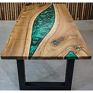 Epoxy Table, Live Edge Wooden Table, Epoxy Resin River Table, Natural Wood, Dining table, Natural Epoxy Table, Resin Table