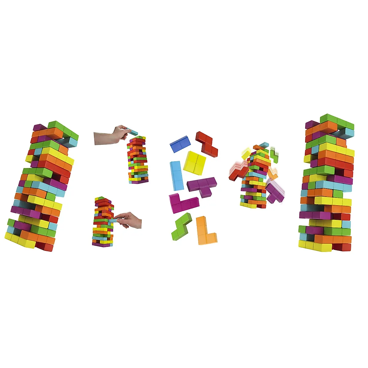 Hasbro Gaming Jenga Tetris Game