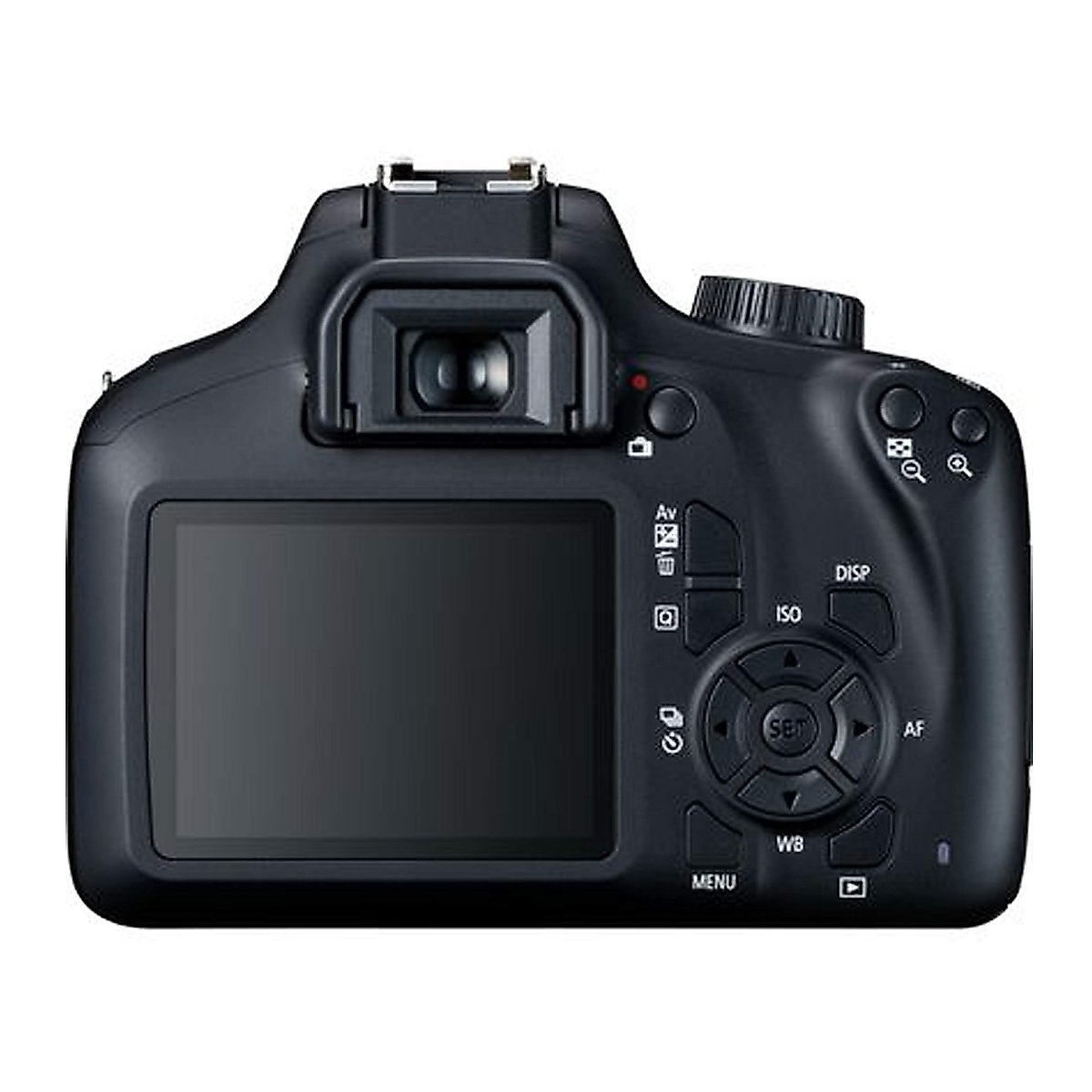 Canon Rebel T100 / EOS 4000D DSLR Camera w/EF-S 18-55mm F/3.5-5.6 Zoom Lens + 64GB Memory, Filters + Macro + 2X Lens, Case, Tripod, Flash, and More (36pc Bundle) (Renewed)