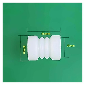 LUVCAASXQ 2Pcs Ice Cream Machine Spare Parts 45mm Length Mixer Rubber Sleeve Sealing Ring Stirring Shaft Corrugated Sleeve GMISE-4537