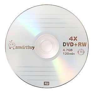 200 Pack Smartbuy Blank DVD+RW 4X 4.7GB 120Min Branded Logo Rewritable DVD Media Disc