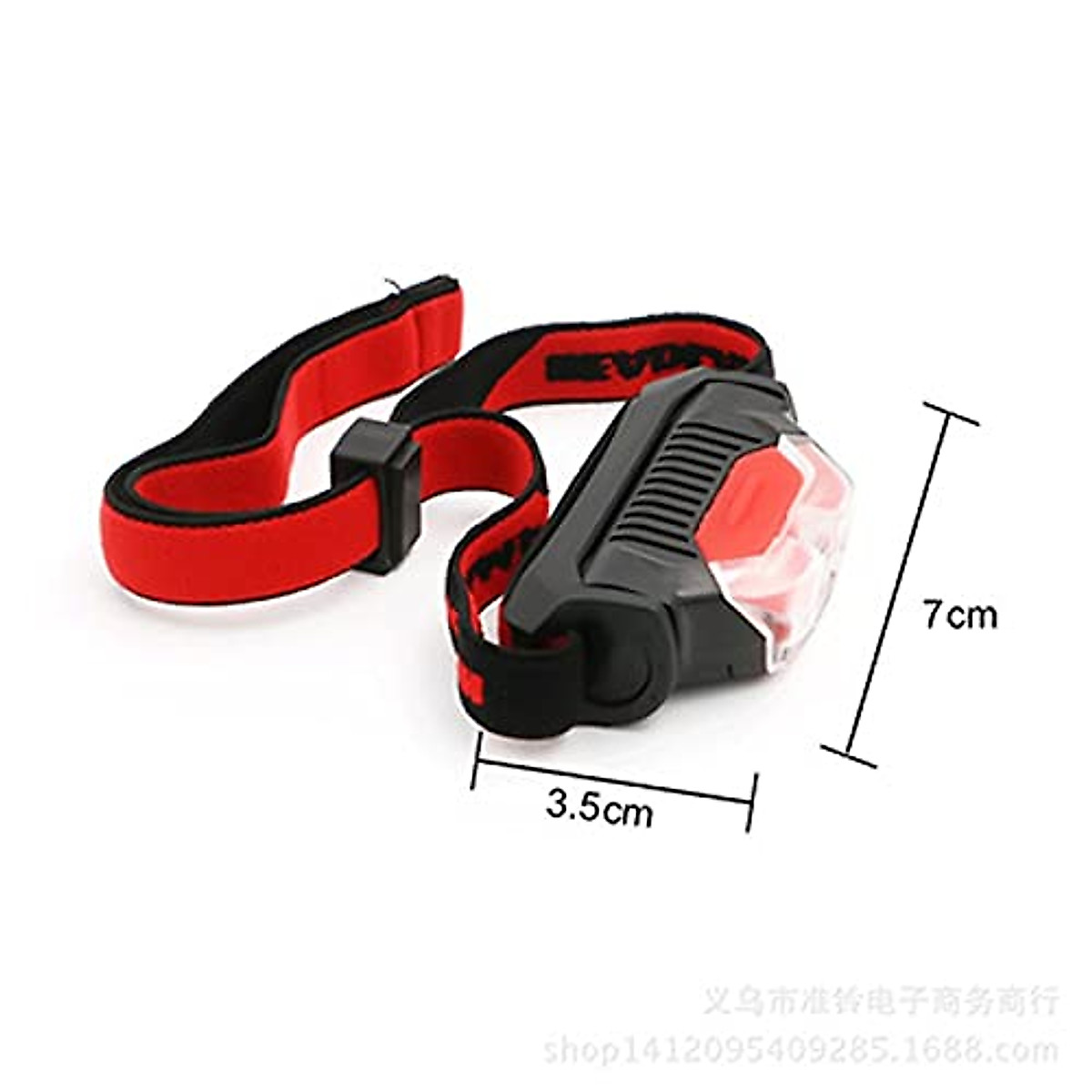 ICOBES Headlamp Mini Head Lamp 4 Modes Waterproof White+2*LED Red Flashlight Headlight Headlamp Torch Lanterna