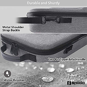 Spiido [2023 Upgrade] Hard Travel Case for Oculus Quest 2 /Oculus Quest VR Gaming Headset and Controllers Accessories Waterproof Shockproof Carrying Case (Gray)