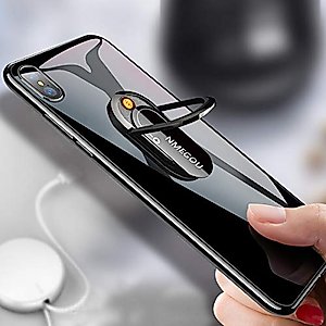 NMEGOU Newest USB Cigarette Lighter Magnetic Phone Holder Car Mount Stand Ring Clip for iPhone 11 case Samsung Cell Phone Ring Lighter. Patent No.201830690795.2
