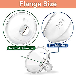 Maymom MyFit 19 mm Small Shields; Compatible with Medela Breast Pump- PersonalFit, Freestyle, Harmony, Maxi, Freestyle Flex Connector; Connect to Maymom Widemouth/Narrow Connector, 2pcs