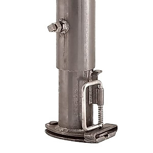 Gooseneck Round Tube Coupler/Hitch Trailer Lock with Trimax Puck Lock - Bolt Cutter Proof!!!