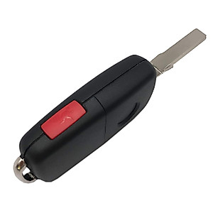 Flip Folding Car Key Fob Case Shell Fit for VW Volkswagen GTI Jetta Eos Golf Replacement Keyless Entry Remote Control Key Fob Cover Housing (1)