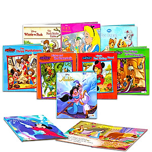 Disney Books for Kids 18 Book Set Disney Bedtime Stories for Toddlers Kids -- Disney Bedtime Favorites Bulk Bundle (Hardcover, Illustrated)