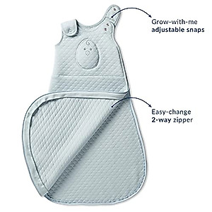 Nested Bean Zen Sack® Quilted | Infant Sleep Sacks | Baby 0-6M | TOG 1.0 | 100% Cotton | Eases Transition After Swaddle | Aids Self-Regulation | 2-Way Zipper | Machine Washable