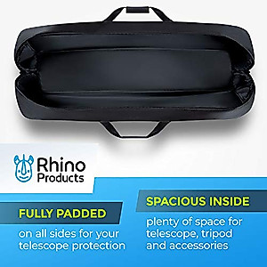 bagmate Multipurpose Telescope Bag – Shock-Absorbent Telescope Carrying Case with Adjustable Shoulder Strap and Extra Storage (39 inches)