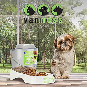 Van Ness Pets Small Gravity Auto Feeder for Cats/Dogs, 3 Pound Capacity