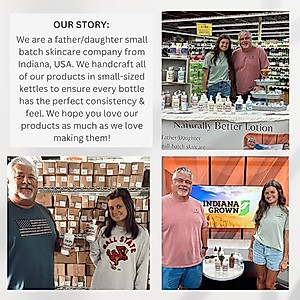 The Lotion Company 24 Hour Skin Therapy Lotion, Baby Powder Fragrance, Full Body Moisturizer, w/ Aloe Vera, Paraben Free, Made in USA, 16 oz bottle + 2 oz travel size