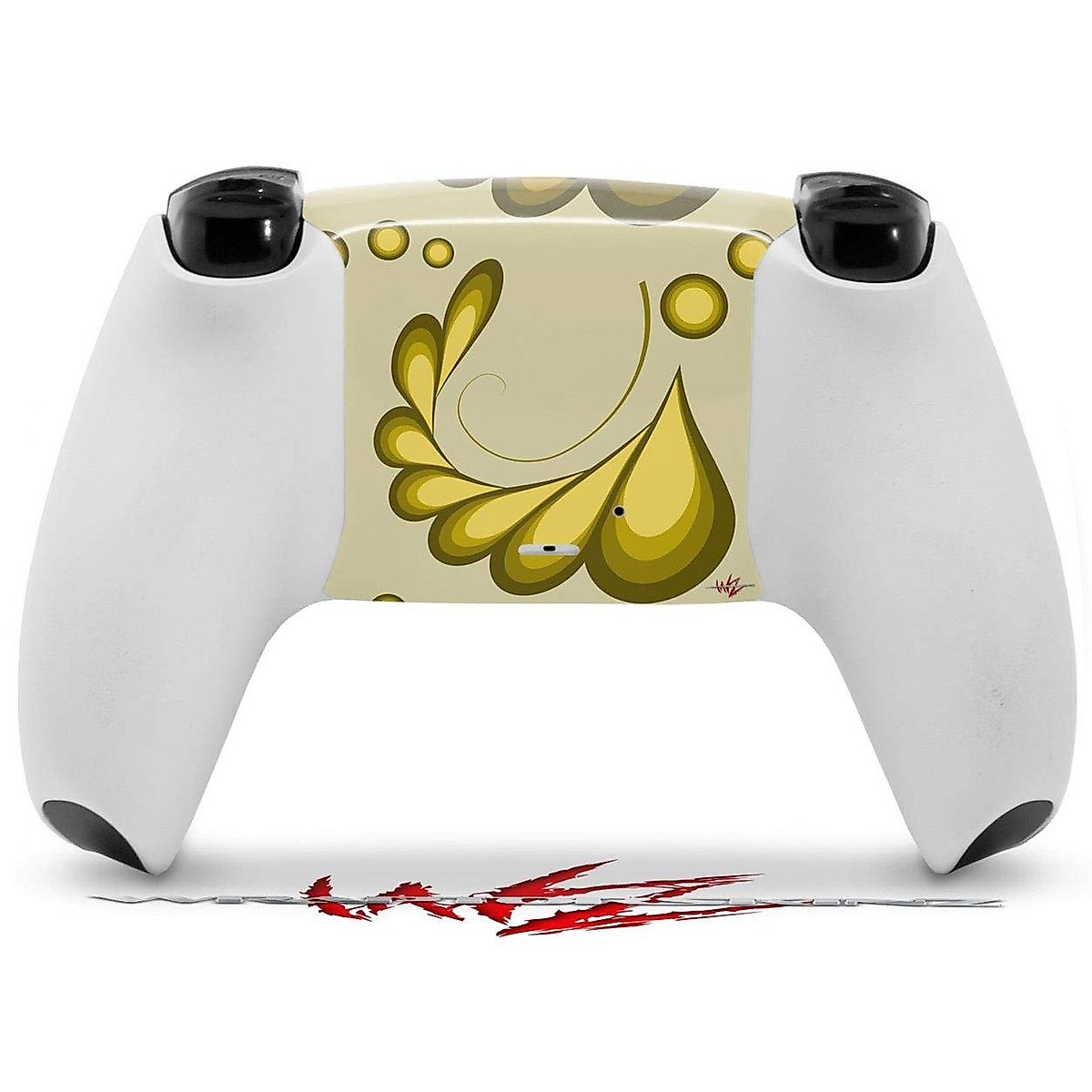WraptorSkinz Skin Wrap compatible with Sony PS5 DualSense Controller Petals Yellow (CONTROLLER NOT INCLUDED)