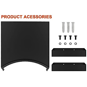 MixRBBQ Grill Table Shelf with Grill Caddy for Weber 22In Kettle Master Touch/ Original Kettle Charcoal Grills, BBQ Grill Side Table BBQ Accessories Shelf Storage Holder Tray for Weber Kettle Grills