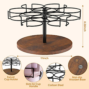 Stanley 40 oz Tumbler Organizer - 360 Rotatable Holder for Cabinets & Kitchen Storage, Ideal Gift