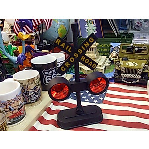 Hayes 15887 Railroad Train / Track Crossing Sign with Flashing Lights and Sounds