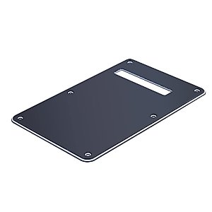 Sasuori Pickguard Tremolo Cavity Cover Backplate Back Plate 3Ply for Modern Style Electric Guitar Black