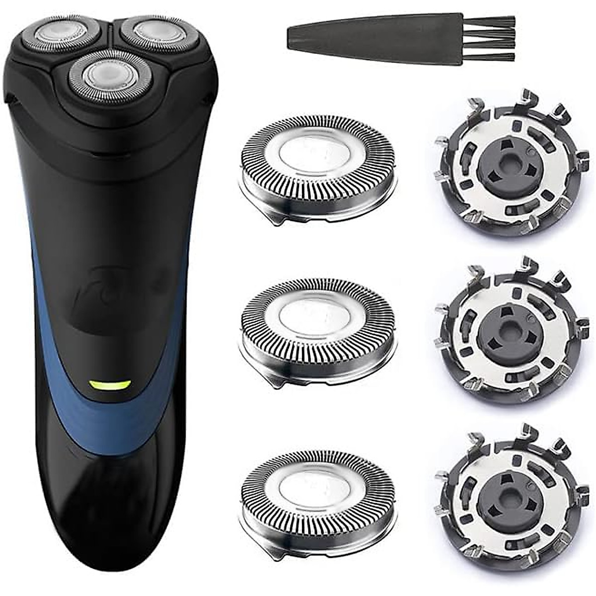 YAFIYGI Replacement for Heads Shaving Heads SH30 SH52 and Series 3000 2000 1000 Shavers S738 Click and Style Easy Cut Replace Heads 3 Pack