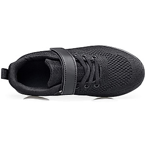 Anlarach Kids Toddler Shoes Boys Girls Athletic Running Shoes Air Cushion Sneakers for Toddler 7 allblack