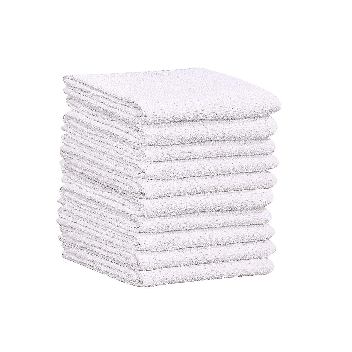 GOLD TEXTILES 36 PC New Cotton Blend White Restaurant Bar Mops Kitchen Towels 28oz (3 Dozen) (36, White)