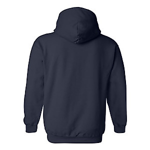 Gildan Blank Hoodie - Hooded Sweatshirt - Unisex Style 18500 Adult Pullover Navy