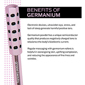 GROOVI BEAUTY Face Roller Massaging Stones Uplift Skin, Promote Lymphatic draining, Reduces fine Lines & Wrinkles, de-Puffs The Skin & Reduces Facial Muscle Tension | No Batteries