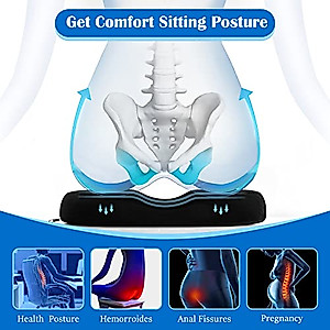 Donut Pillow for Tailbone Pain Hemorrhoid Butt Donut Back Ergonomic Car Seat Cushion for Office Chair,Orthopedic Memory Foam Sitting Pillow Butt Cushion for Coccyx Sciatica Pregnancy Pressure Relief