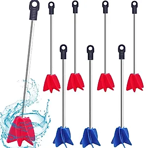 11.8 Inch Paint Stirrer for Drill, Drill Mixer Attachment, Epoxy Mixer, Paint Mixer for Drill, Helix Drill Paint Mixer for Most Drills, Resin Mixer, Mixing Concrete Resin Paint (1)