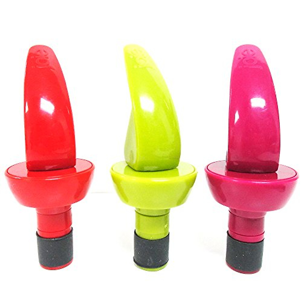 6 Wine Bottle Stoppers Preserver Vacuum Sealer Expanding Cork Joie Airtight Top
