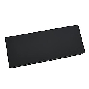 Household Essentials Jamestown TV Stand Coffee Table with Rectangular Storage Compartments Black Oak Wood Grain and Black Metal