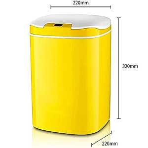 CZDYUF Smart Trash Can Automatic Induction Dustbin Intelligent Electric Battery Waste Bin Kitchen Bathroom Dustbin Household Garbage ( Color : E )