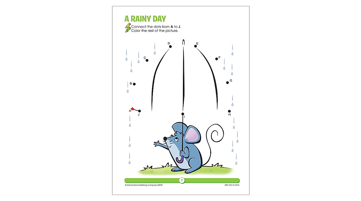 School Zone ABC Dot-to-Dots Fun Workbook for Ages 3-5