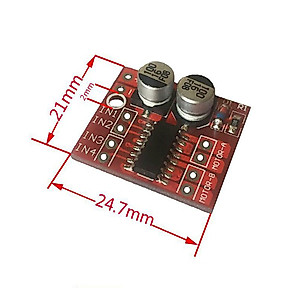 Aideepen 5pcs Dual H-Bridge DC Stepper 1.5A 2 Way DC Motor Driver Module Replace Stepper L298N for Smart Car Power