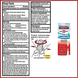 Mucinex Sinus-Max Nasal Spray Clear & Cool, 0.75 oz (Pack of 4) Packaging May Vary