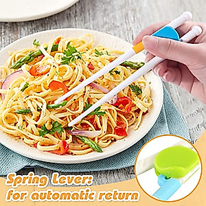 HANSGO Kid Training Chopsticks, 4 Pairs Colorful Learning Chopsticks Detachable Training Chopsticks for Kids Toddler Children Left or Right Handed Dishwasher Safe