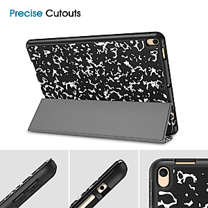 Fintie SlimShell Case for iPad Air 3rd Gen 10.5" 2019 / iPad Pro 10.5 Inch 2017 with Built-in Pencil Holder - Lightweight Smart Stand Soft TPU Back Cover, Auto Wake/Sleep (Composition Book)