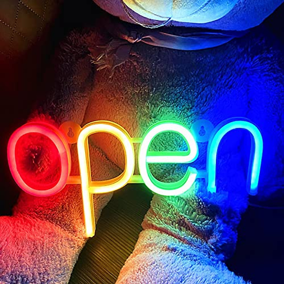Rosvola LED Neon Open Sign, Neon Open Sign High Brightness Attractive for Business