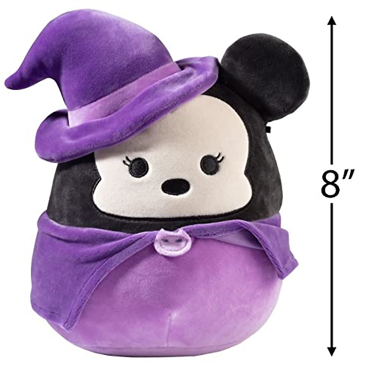 Squishmallows 8" Minnie Mouse Witch - Official Kellytoy Disney Plush - Cute and Soft Stuffed Animal Toy - Great Gift for Kids