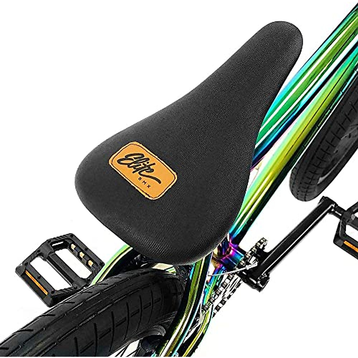 Elite BMX Bicycle 18", 20" & 26" Model Freestyle Bike - 3 Piece Crank (Oil Slick, 20")