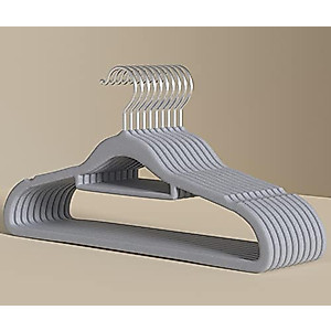 Hangers for Home Storage, Thick Shoulders, no Marks, Clothes Racks, Clothes Support Hangers Grey