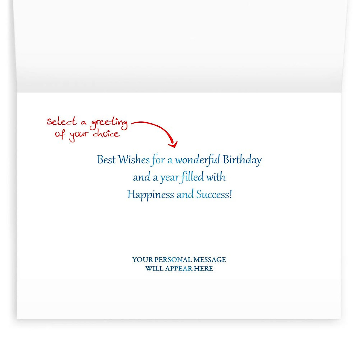 The Gallery Collection, 25 Personalized Birthday Cards with Foil-Lined Envelopes (Happy Birthday Sparkle), For Business or Consumer