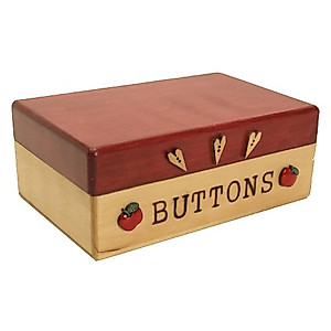 Walnut Hollow Unfinished Wood Roomy Box with Hinged Lid for Arts, Crafts and Home Decor Brown